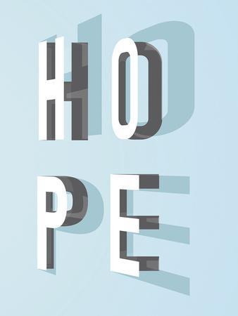 'Modern Type - Hope' Giclee Print - Fari Strachan | AllPosters.com