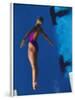 'Female Diver in Action Off the Springboard' Photographic Print ...