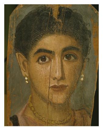 'Female Mummy Portrait, from Thebes, 2nd Century' Giclee Print - Roman ...