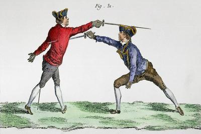 'Fencing, 18th Century' Giclee Print | AllPosters.com