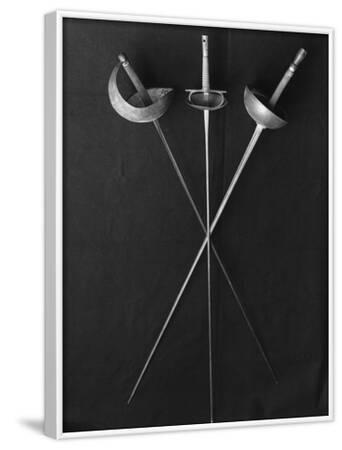 'Fencing Weapons: Epee, Foil, Sabre' Photographic Print | AllPosters.com