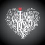 'Heart Shape From Letters - Typographic Composition' Posters - feoris ...