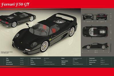 Ferrari F50 GT. Photographic Print | AllPosters.com