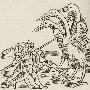 Fight Between Pygmies and Cranes. a Story from Greek Mythology Giclee ...