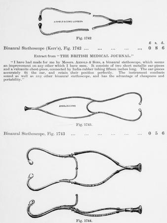 'Figure Display from Book of the Early Stethoscope' Giclee Print ...