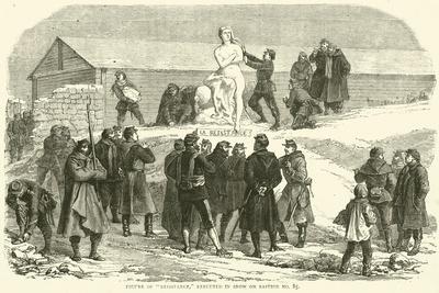 'Figure of "Resistance," Executed in Snow on Bastion No 85, December ...