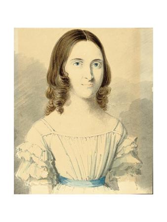 'A Portrait of Maria Francesca Rossetti (1827-1876), 1839-40 (Pencil ...