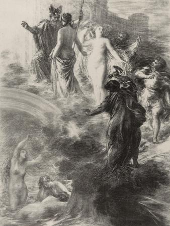 'Final Scene from 'Das Rheingold', 1877 (Lithograph)' Giclee Print ...