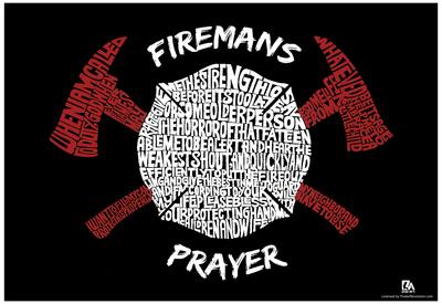 'Fireman's Prayer Text Poster' Poster | AllPosters.com