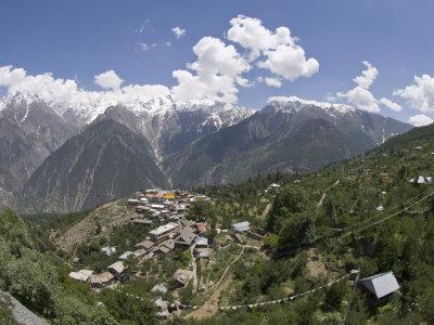 'Fish Eye View of Kalpa Village, 2960M, Recong Peo Area, Kinnaur ...