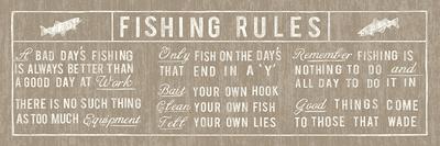 'Fishing Rules Panel' Giclee Print - The Vintage Collection ...