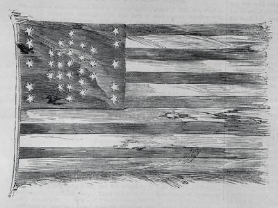 'Flag of Fort Sumter after Bombardment' Giclee Print | AllPosters.com