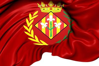 'Flag of Lleida City, Spain.' Posters - Yuinai | AllPosters.com