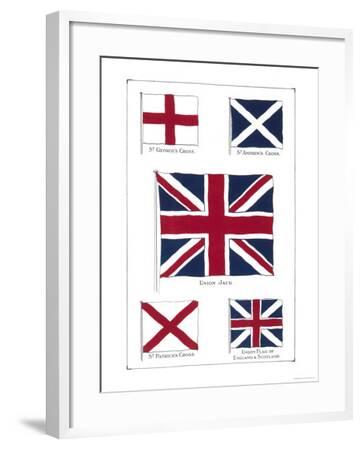 'Flags of the United Kingdom, The Union Jack and Its Components' Giclee ...