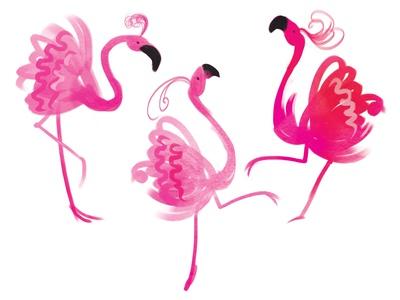 'Flamingo Dancers 3' Prints - Tracy Ann | AllPosters.com
