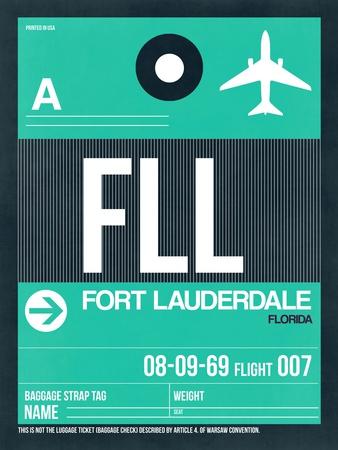 'FLL Fort Lauderdale Luggage Tag II' Poster - NaxArt | AllPosters.com