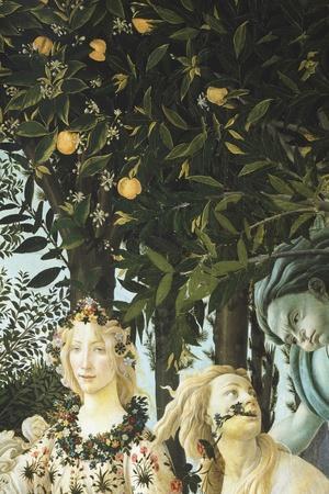 Flora, Zephyrus and Cloris, Detail from the Spring, Circa 1482, Sandro ...