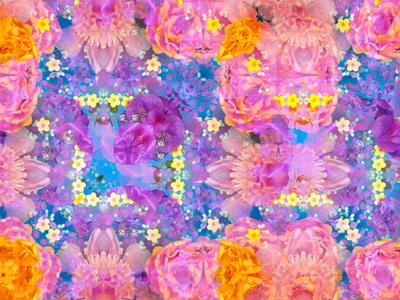 'Floral Montage' Photographic Print - Alaya Gadeh | AllPosters.com