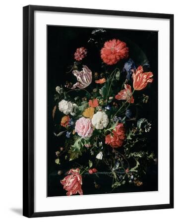 'Flowers in a Glass Vase, C.1660' Giclee Print - Jan Davidsz de Heem ...