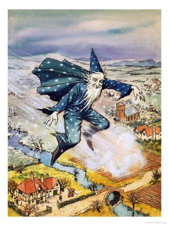 'Flying Wizard' Giclee Print | AllPosters.com