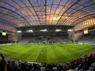 'Football Game, Forsyth Barr Stadium, Dunedin, South Island, New ...