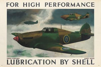 'For High Performance Lubrication by Shell', an Advertising Poster ...