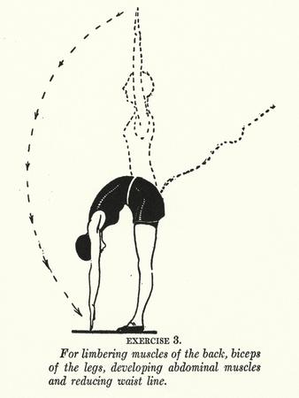 'For Limbering Muscles of the Back, Biceps of the Legs, Developing ...