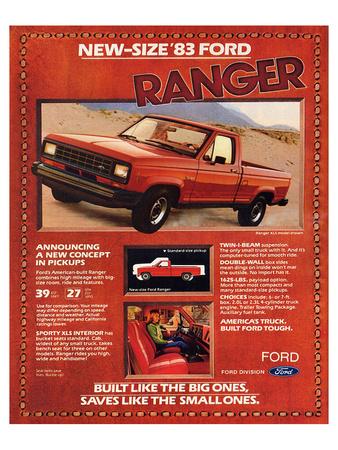 'Ford 1983 New-Size Ranger' Posters | AllPosters.com