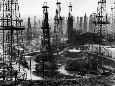 'Forest of Wells, Rigs and Derricks Crowd the Signal Hill Oil Fields ...