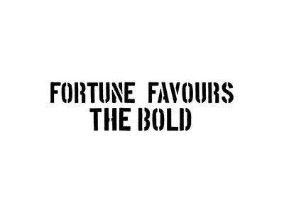 'Fortune Favors The Bold' Premium Giclee Print - SM Design | AllPosters.com