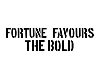 'Fortune Favors The Bold' Premium Giclee Print - SM Design | AllPosters.com