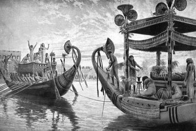 'The Mummy of Tutankhamun Crossing the Nile for the Last Time, Egypt ...