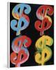 'Four Dollar Signs, c.1982 (blue, red, orange, yellow)' Posters - Andy ...