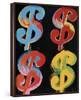'Four Dollar Signs, c.1982 (blue, red, orange, yellow)' Art - Andy ...