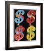 'Four Dollar Signs, c.1982 (blue, red, orange, yellow)' Art - Andy ...