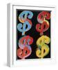 'Four Dollar Signs, c.1982 (blue, red, orange, yellow)' Art - Andy ...