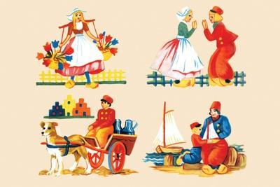 'Four Dutch Scenes' Prints | AllPosters.com