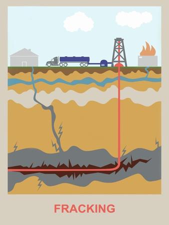 'Fracking' Giclee Print - Gwen Shockey | AllPosters.com