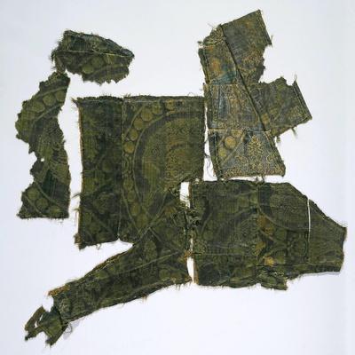 'Fragments of a Caftan Covered with a Silk Fabric with a Senmurv ...