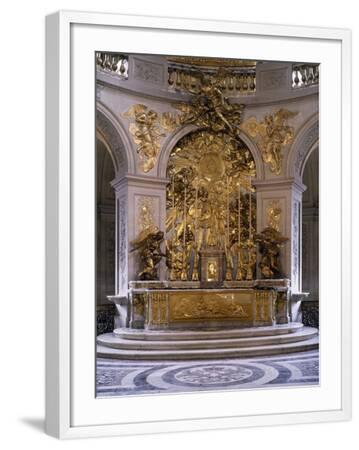 'France, Palace of Versailles, Royal Chapel, Marble Altar and Great ...