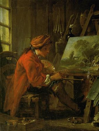 'Francois Boucher, Self-Portrait, the Painter in His Studio' Giclee ...