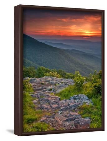 'Franklin Cliff Overlook, Virginia, USA' Photographic Print - Cathy ...