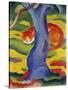 'Cat Behind a Tree, 1910/11' Giclee Print - Franz Marc | AllPosters.com