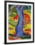 'Cat Behind a Tree, 1910/11' Giclee Print - Franz Marc | AllPosters.com