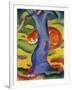 'Cat Behind a Tree, 1910/11' Giclee Print - Franz Marc | AllPosters.com
