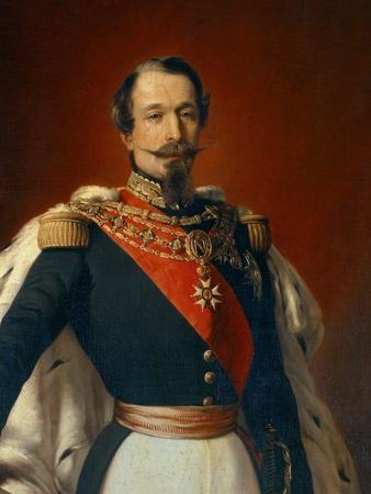 Portrait of Napoleon III (1808-1873), 1855 (Oil on Canvas) Giclee Print ...