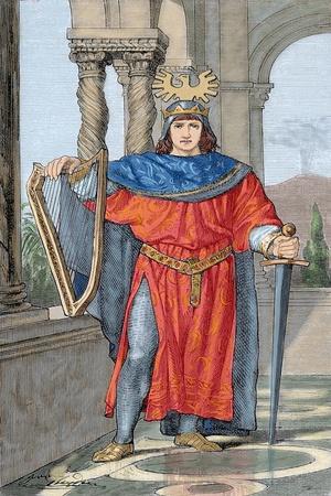 'Frederick II Hohenstaufen (1194-1250). Holy Roman Emperor.' Giclee ...
