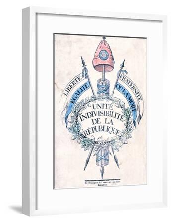 'French Revolution 1789: Allegorical Emblem of the Republic' Giclee ...