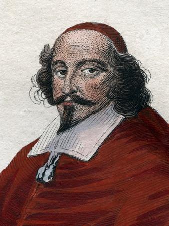 'Portrait of Jules Mazarin (1602-1661), French Italian cardinal ...