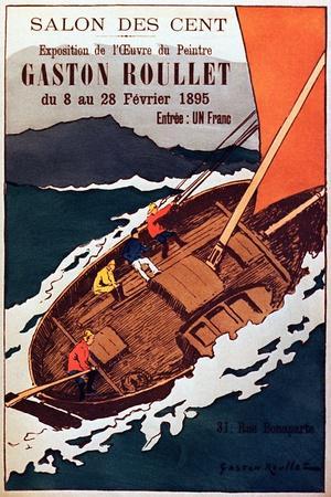 Vintage Poster for Painting Gallery Exhibition by Artist Gaston ...